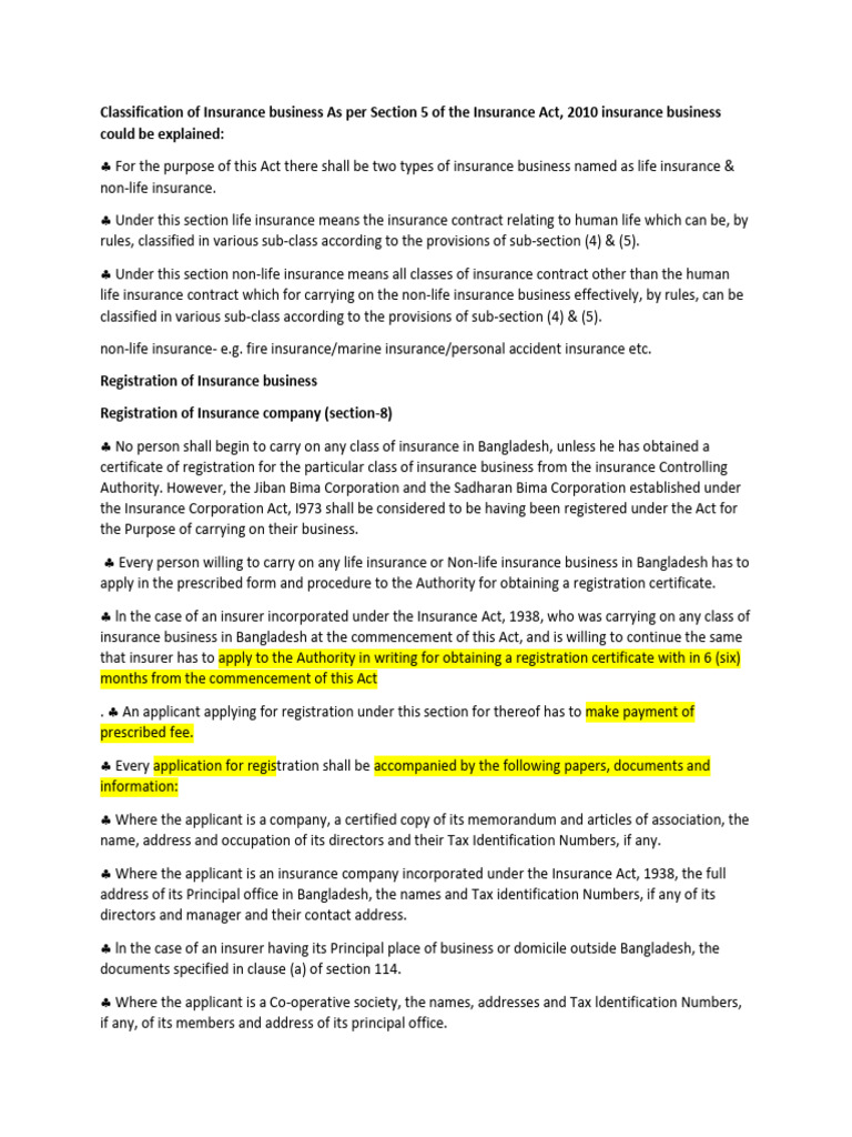 Insurance Act | PDF | Insurance | International Financial Reporting ...