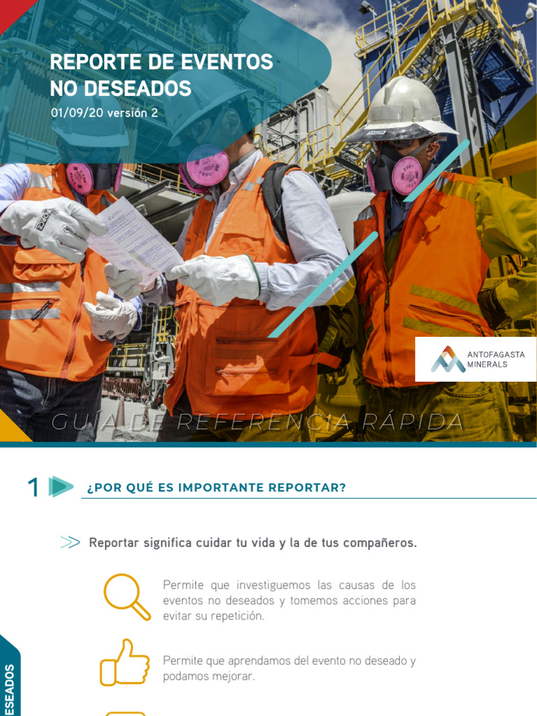 Reporte de Eventos No Deseados | PDF | Aplicación movil