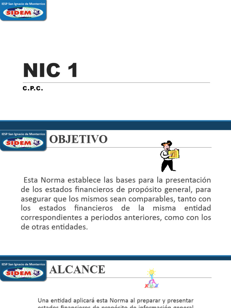 Nic 1 | PDF | Compartir (Finanzas) | Estado financiero