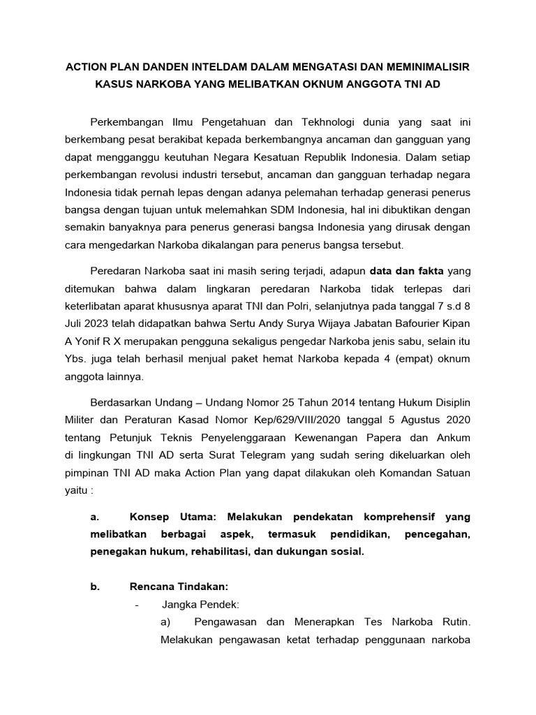 Action Plan Dansat | PDF | Ilmu Sosial | Pengembangan Diri