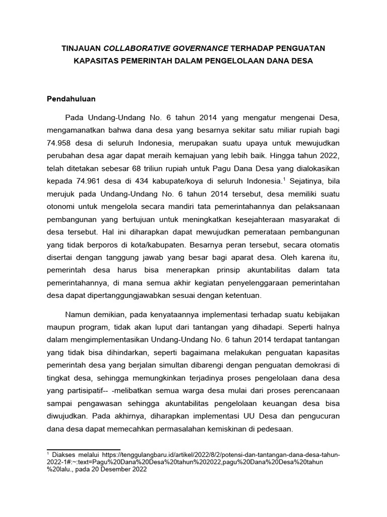 Esai Collaborative Governance | PDF