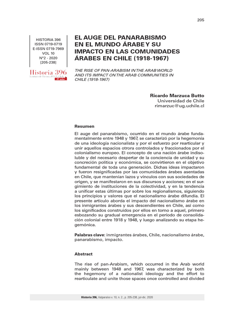 Marzuca, R. - El Auge Del Panarabismo en El Mundo Árabe y Su Impacto en ...