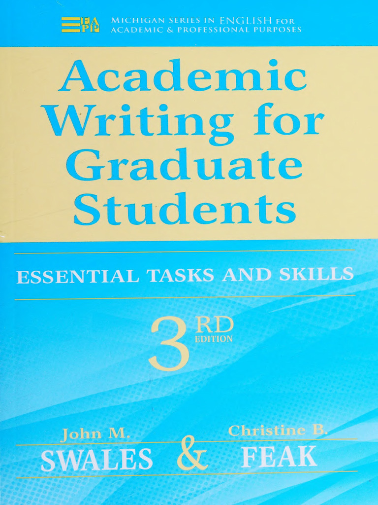 Academic Writing For Graduate Students. Essential Tasks and Skills (3rd Edition) | PDF ...