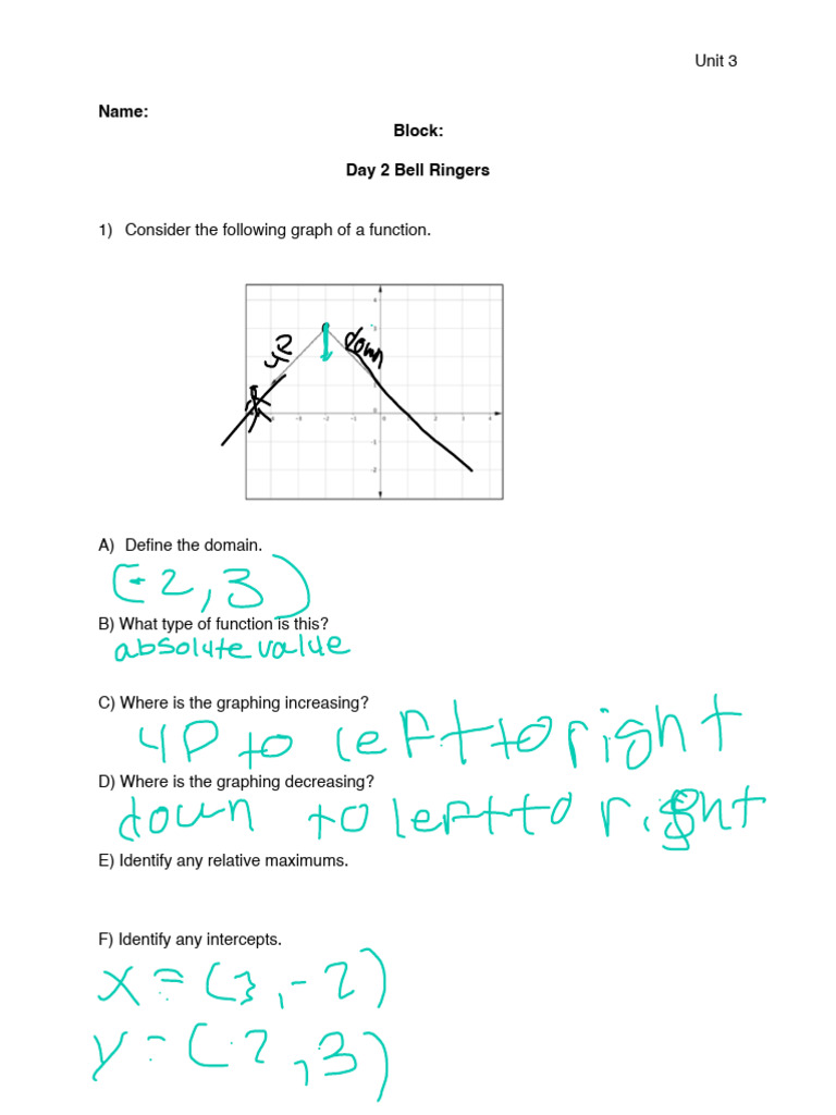 Bell Ringer Unit 3 Day 2 | PDF | Computers