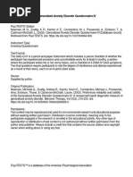 SCARED - Scoring Guide | PDF | Anxiety | Anxiety Disorder