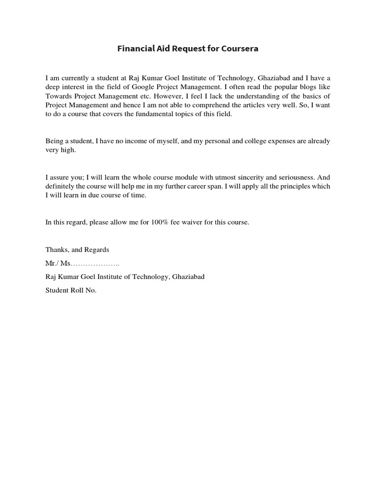 Financial Aid Request For Coursera (STEP WISE STEP GUIDELINES ...