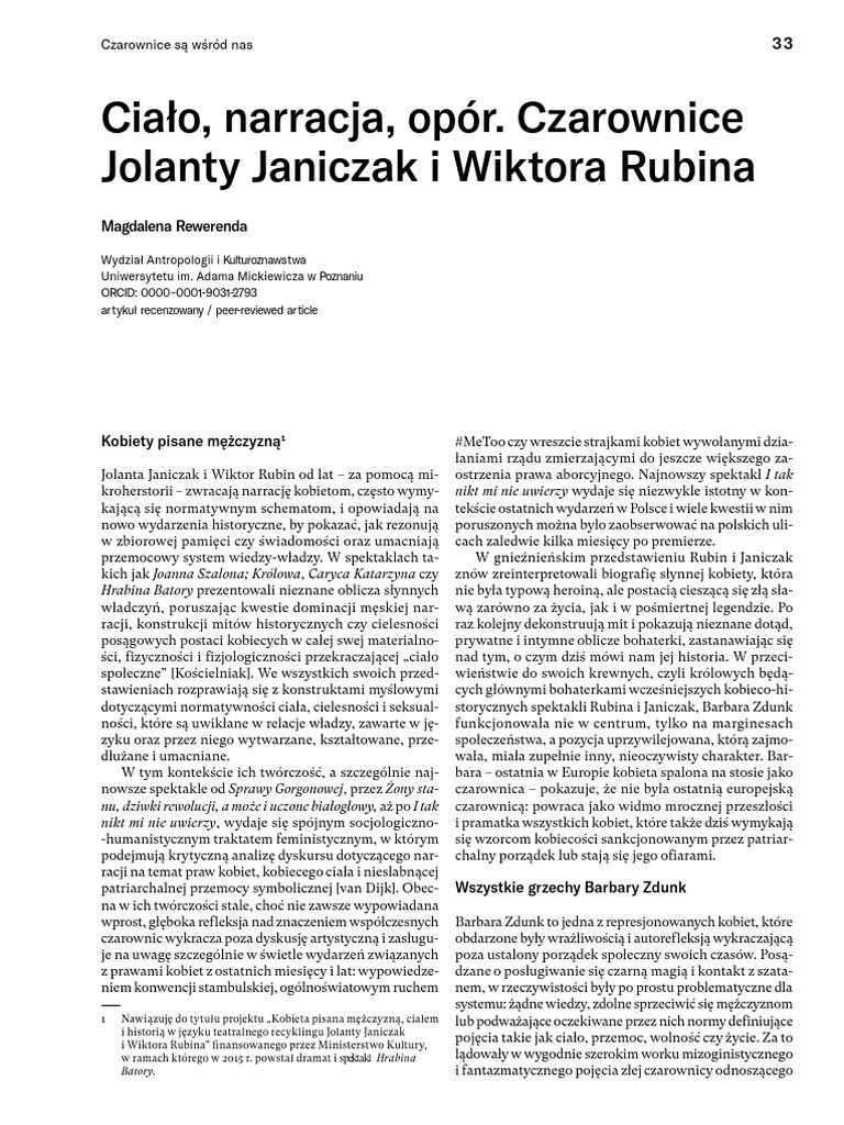Patriarchat I Jego Zagrożenie | PDF