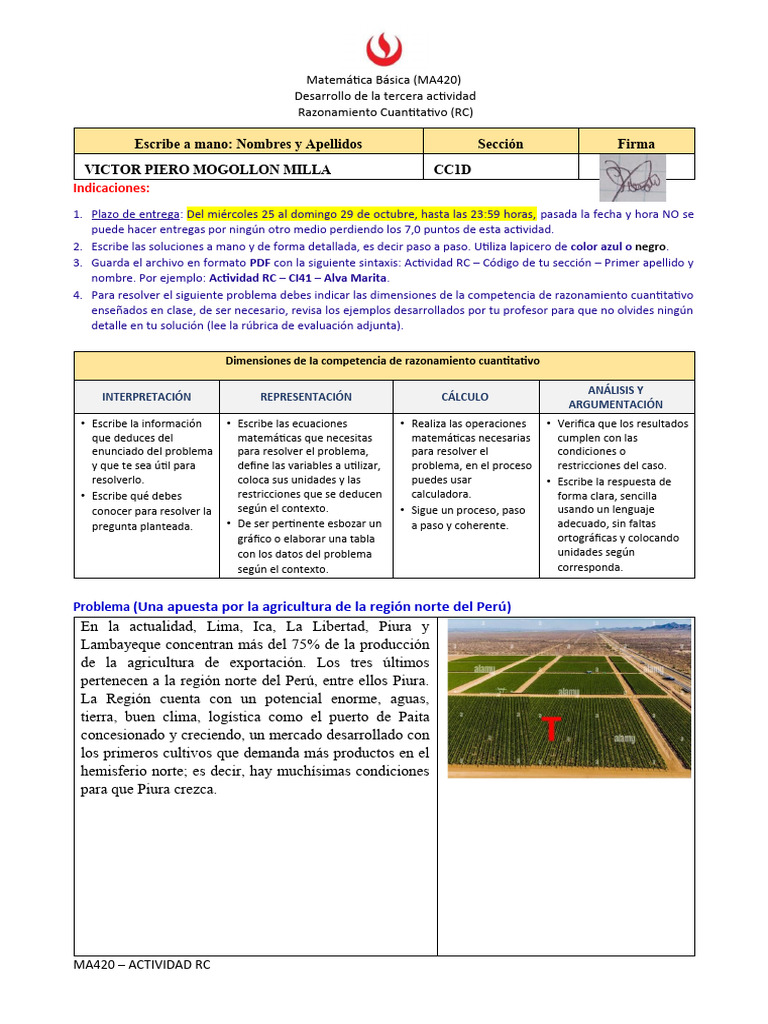 Actividad RC3 | PDF | Ecuaciones | Lenguaje de programación