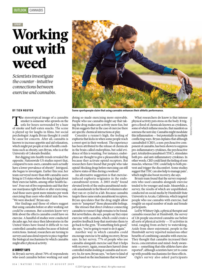Working Out Weed | PDF | Cannabis (Drug) | Doping In Sport