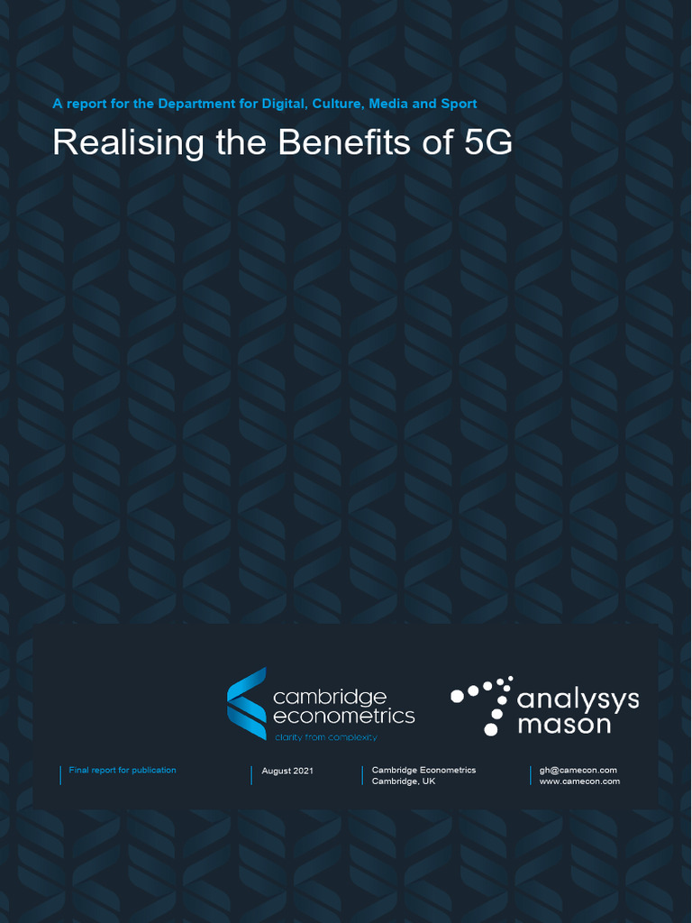 Realising The Benefits of 5G | PDF | Internet Of Things | Augmented Reality