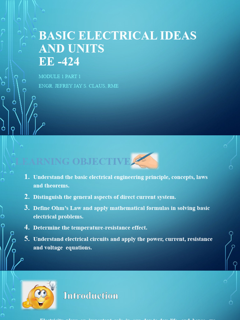 EE 424 Module 1 Part 1 | PDF | Atoms | Voltage