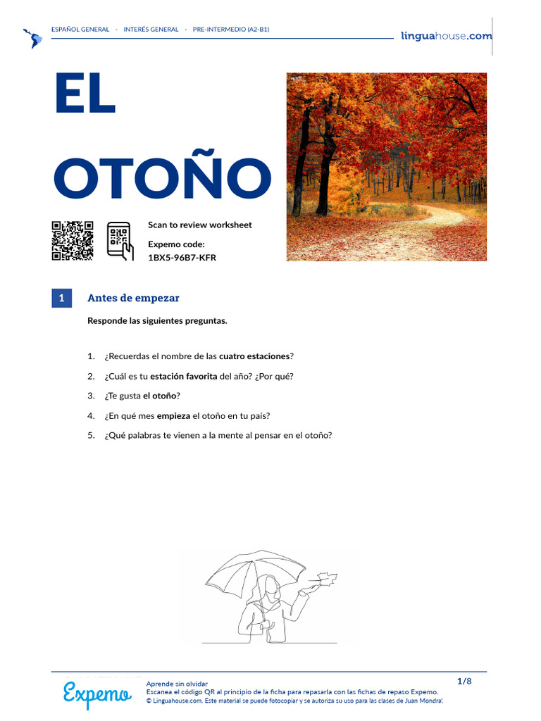 El Otoño Centro - Americano Spanish Teacher | PDF | Otoño