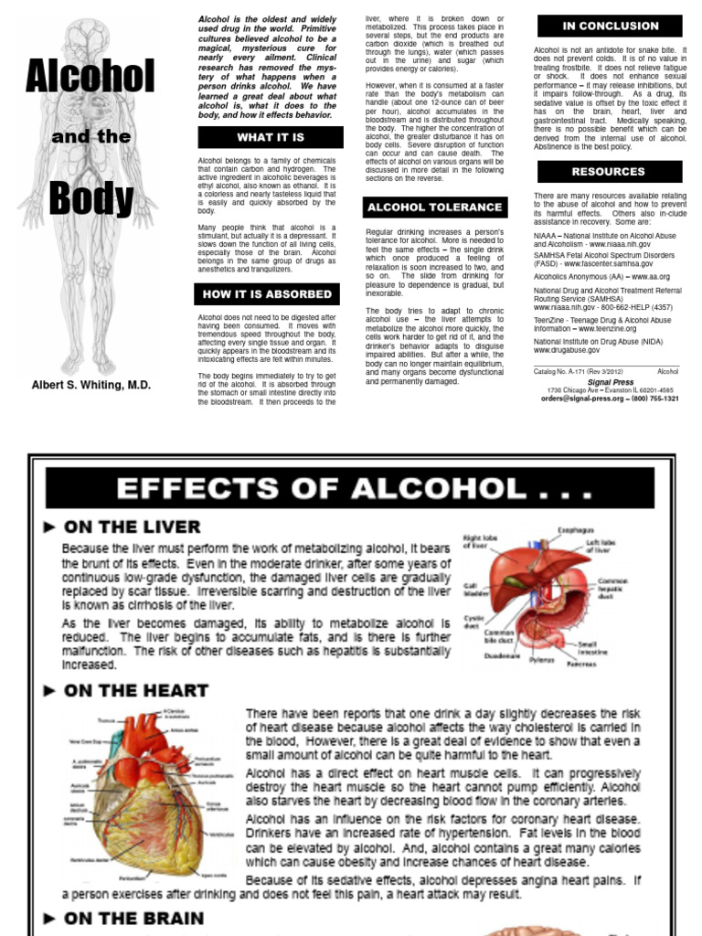Alcohol and The Body | PDF | Alcoholism | Heart