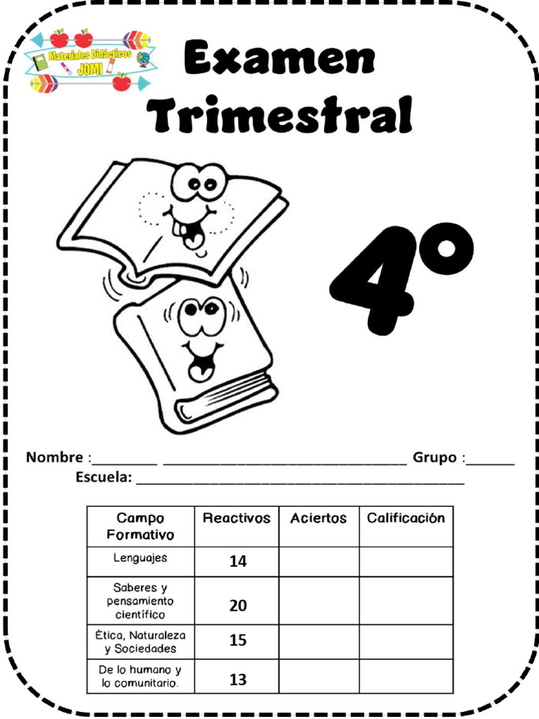 Examen de Cuarto Grado Trimestre 1 | PDF | Luna | Eclipse