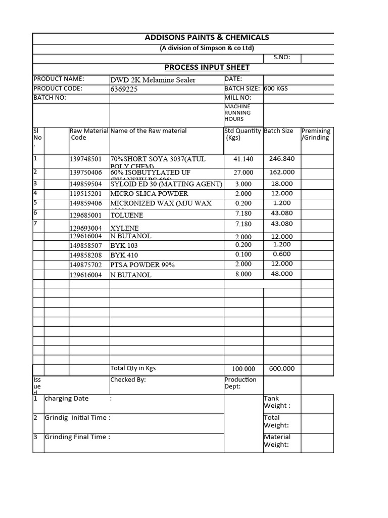 New Batch Card For Sept 2018 List | PDF | Grinding (Abrasive Cutting ...