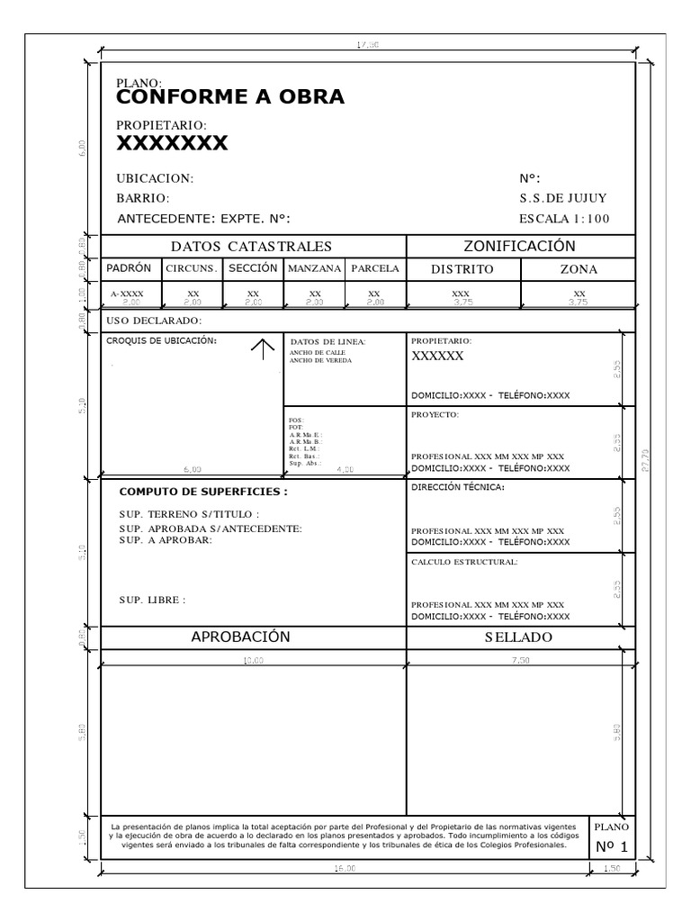 Caratula Conforme A Obra | PDF