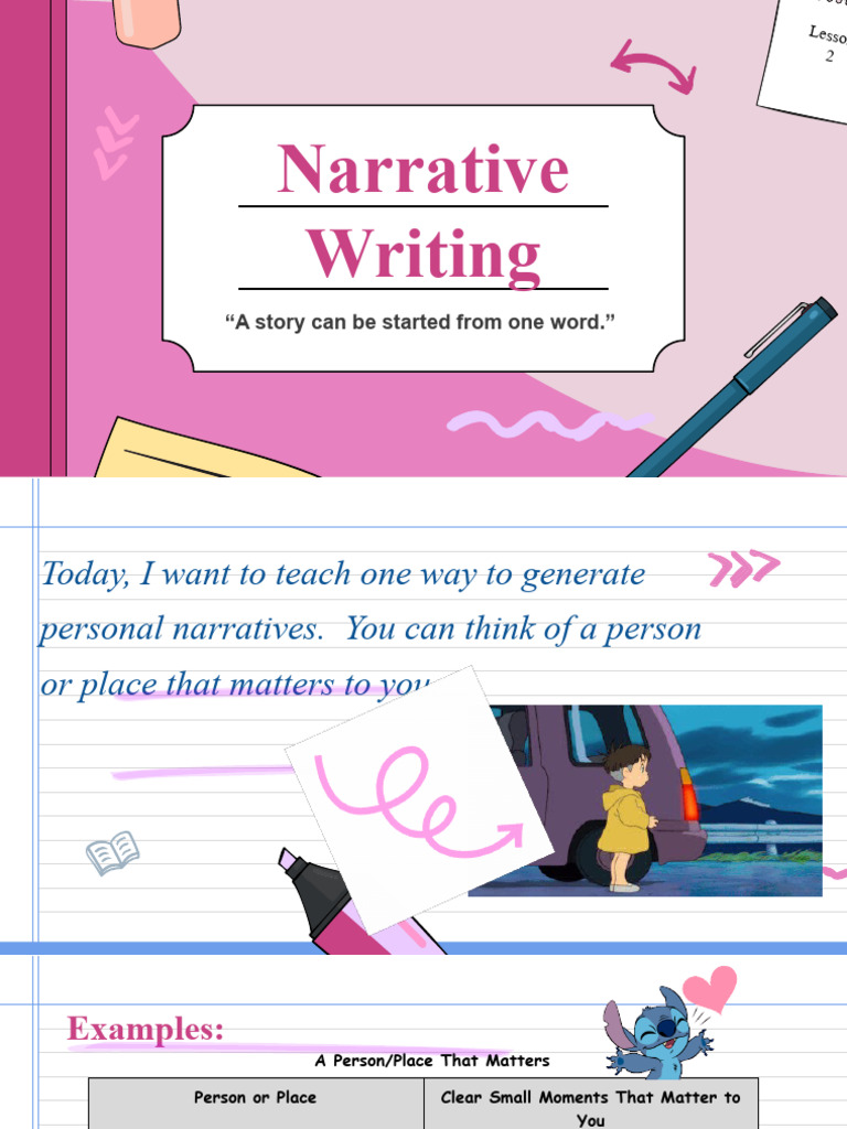 Personal Narrative Writing Guide | PDF