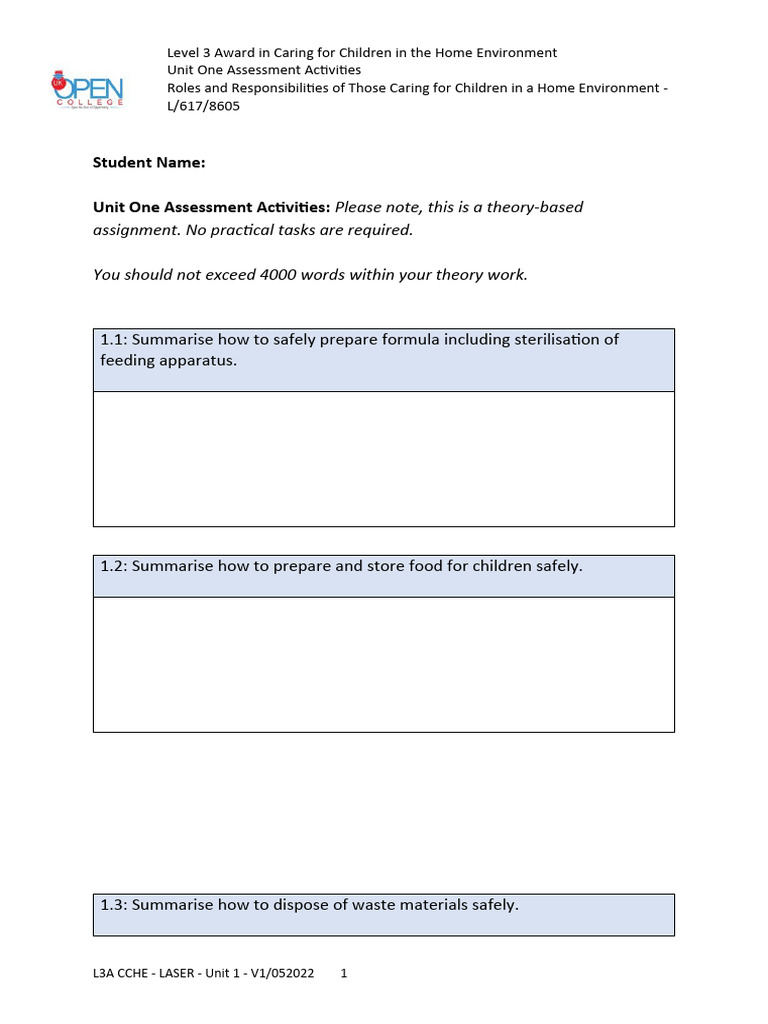 Assignment 1 - Roles and Responsibilities | PDF | Caregiver | Human ...