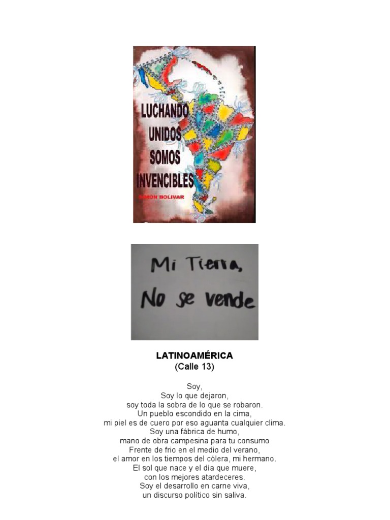 LATINOAMÉRICA. Calle 13 | PDF | Naturaleza