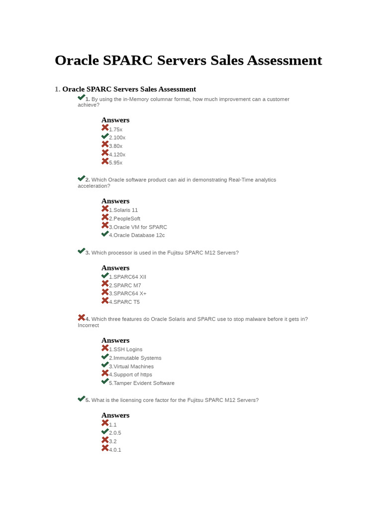 Oracle SPARC Sales Guide | PDF | Cloud Computing | Oracle Corporation