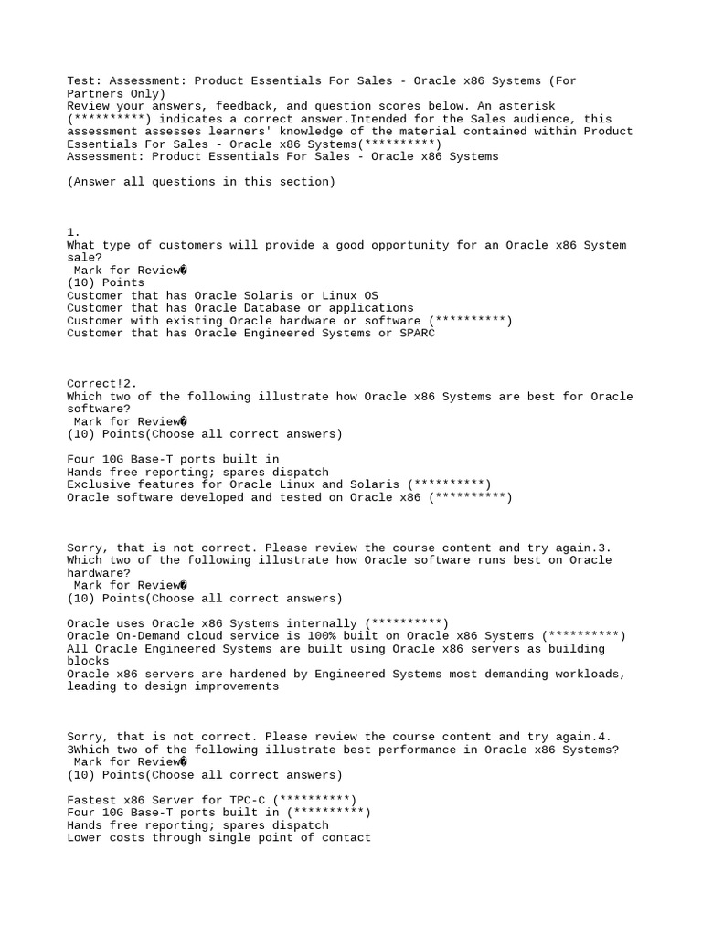 Assessment Oracle X86 Systems Download Free Pdf Oracle Corporation Databases