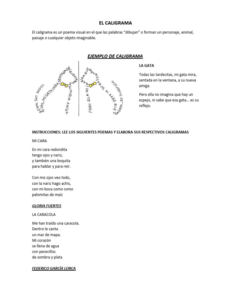 El Caligrama | PDF | Poesía