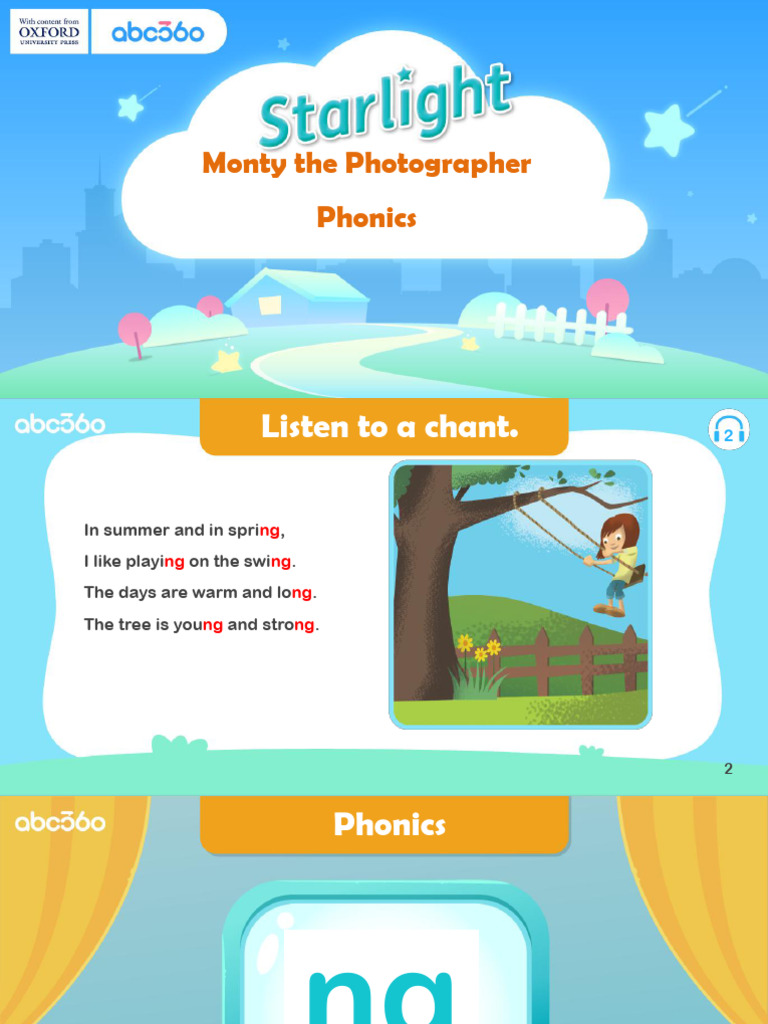 Teenager English Starlight 2 Unit 7 Lesson 7 Monty The Photographer Phonics | PDF
