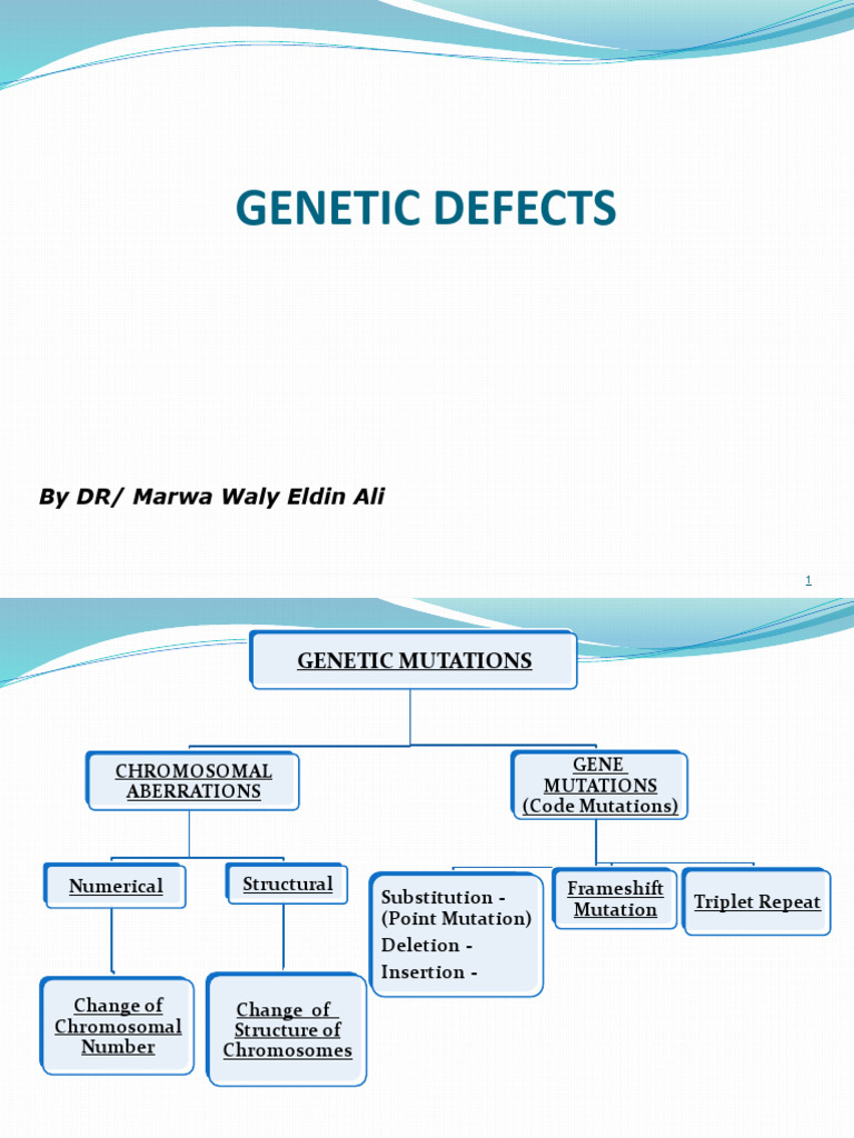 Final Presentation of Genetic Defects 18-3-2020 | PDF | Meiosis | Ploidy