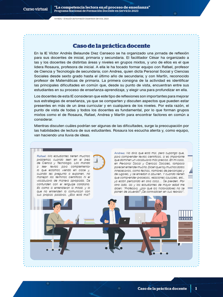 Caso de La Práctica Docente | PDF | Maestros | Enseñando