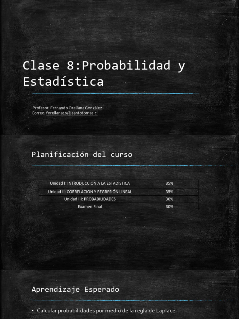 CLASE 10_REGLA DE LAPLACE | PDF | Probabilidad | Probabilidades y estadísticas