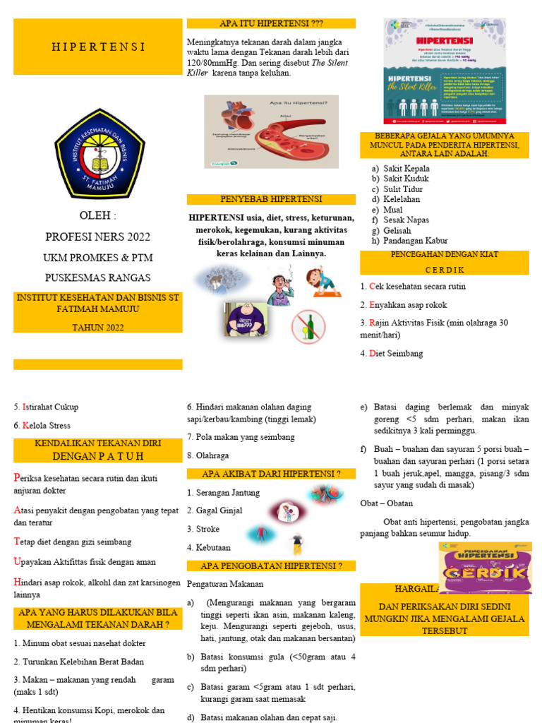 Leafleat Hipertensi | PDF
