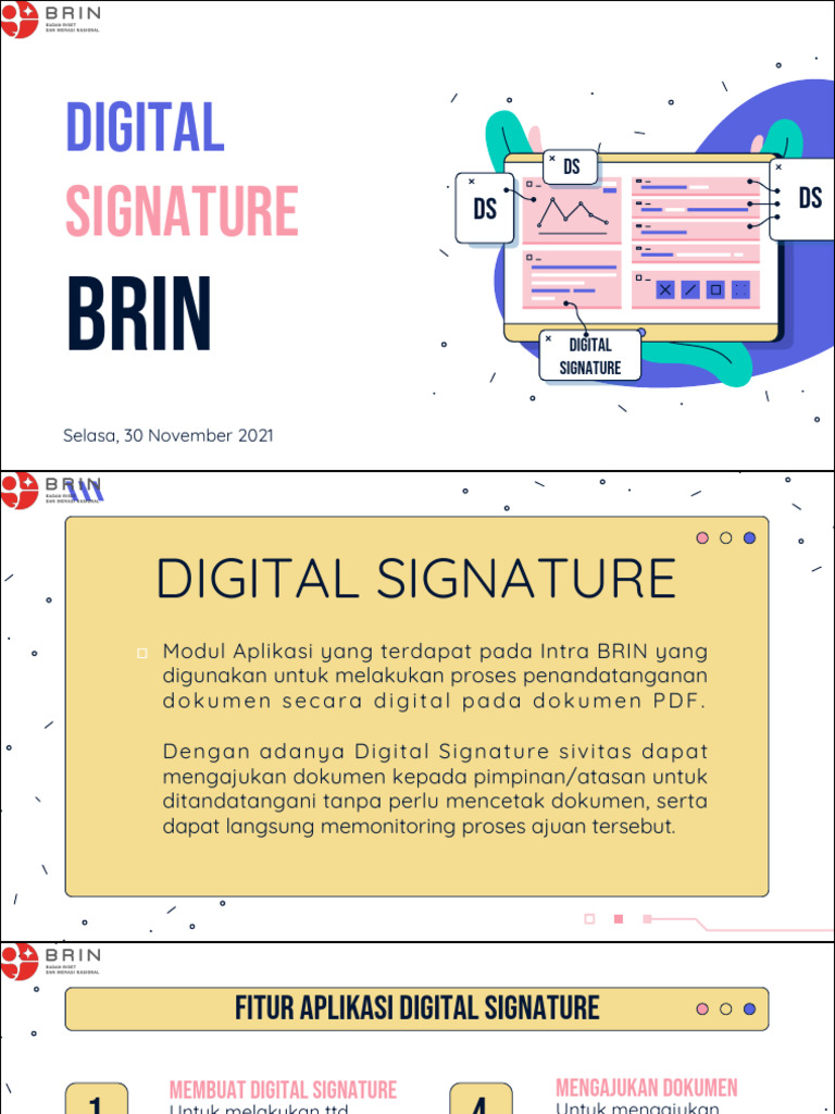 Panduan Digital Signature BRIN | PDF