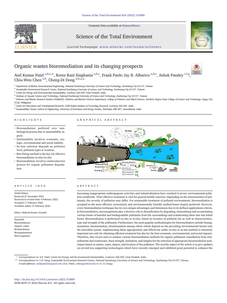 Organic Waste Bioremediation Methods | PDF | Environmental Remediation ...