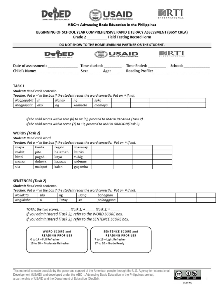 Crla Individual Record Form Template | Download Free PDF | Human ...