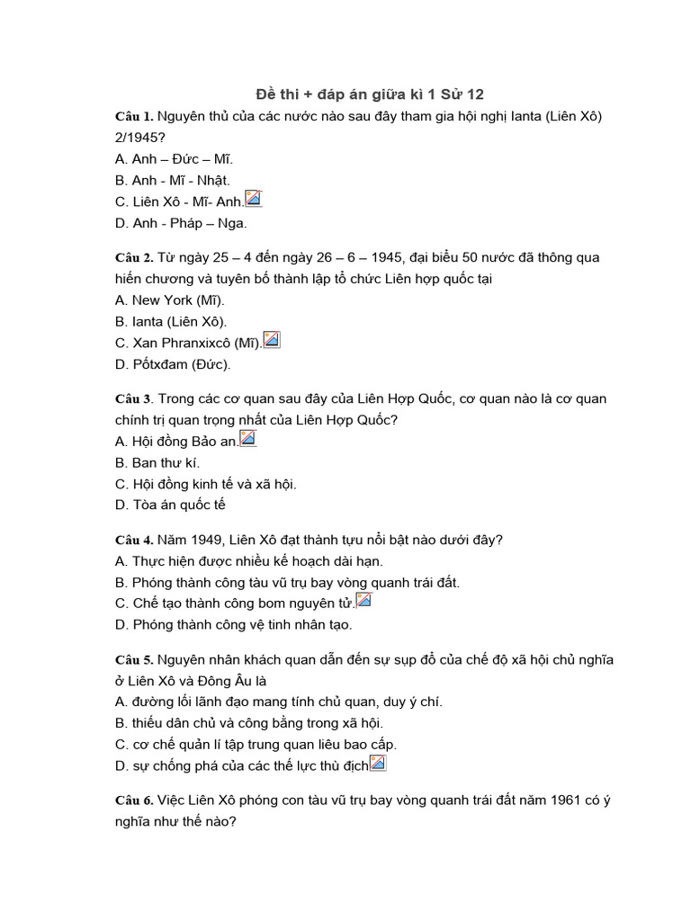 Đề gk1 sử | PDF