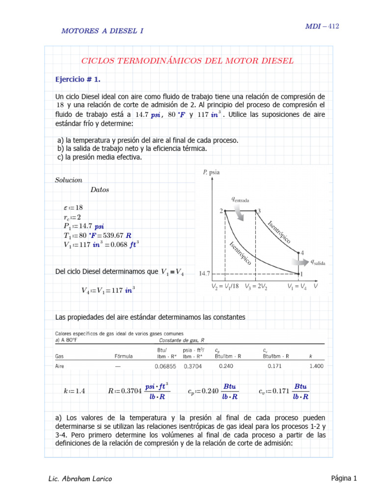 Capitulo # 2. Ciclos Termodinamicos | PDF | Metrología | Química Física