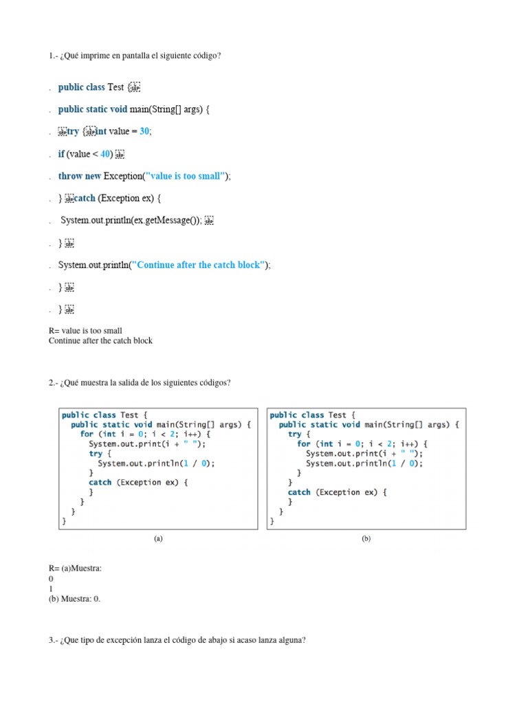 Preguntas y Respuestas de Java | PDF | Ingeniería de software | Programación de computadoras