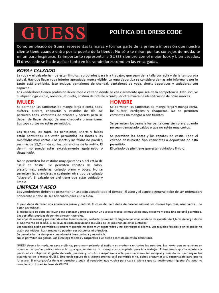 Dress Code | PDF | Calzado | Bienes de consumo