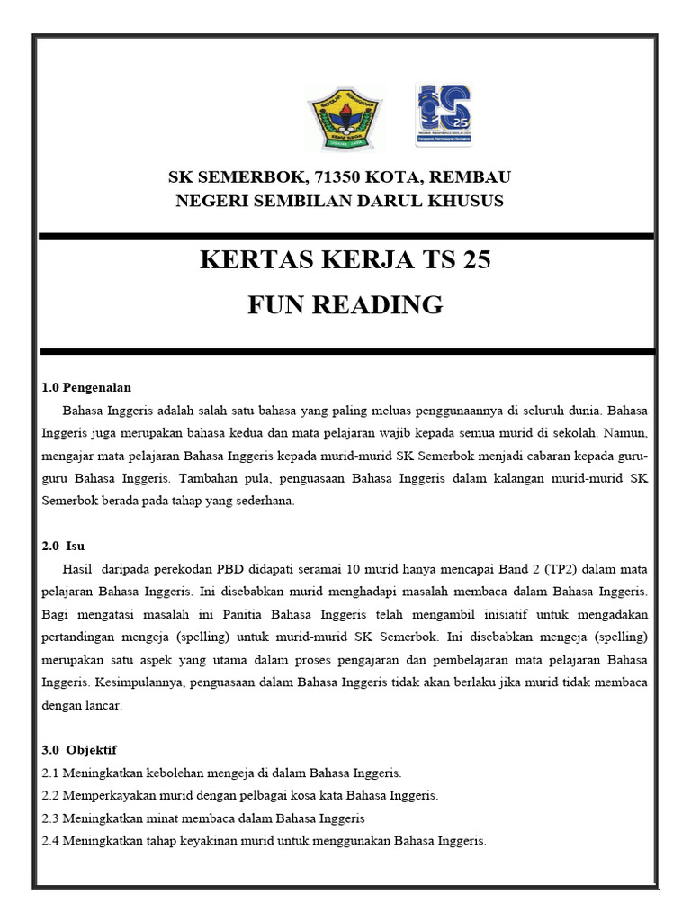 Kertas Kerja BI TS 25 | PDF