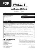 (WAB) Western Aphasia Battery - Bedside Record Form | PDF