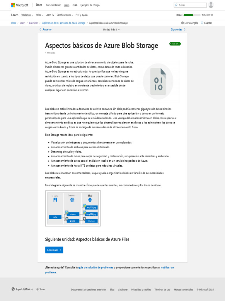 Aspectos Básicos de Azure Blob Storage - Learn - Microsoft Docs 4 | PDF | Microsoft Azure ...