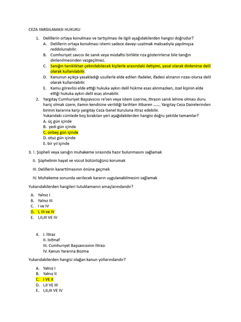 Ceza Yargılaması Hukuu | PDF