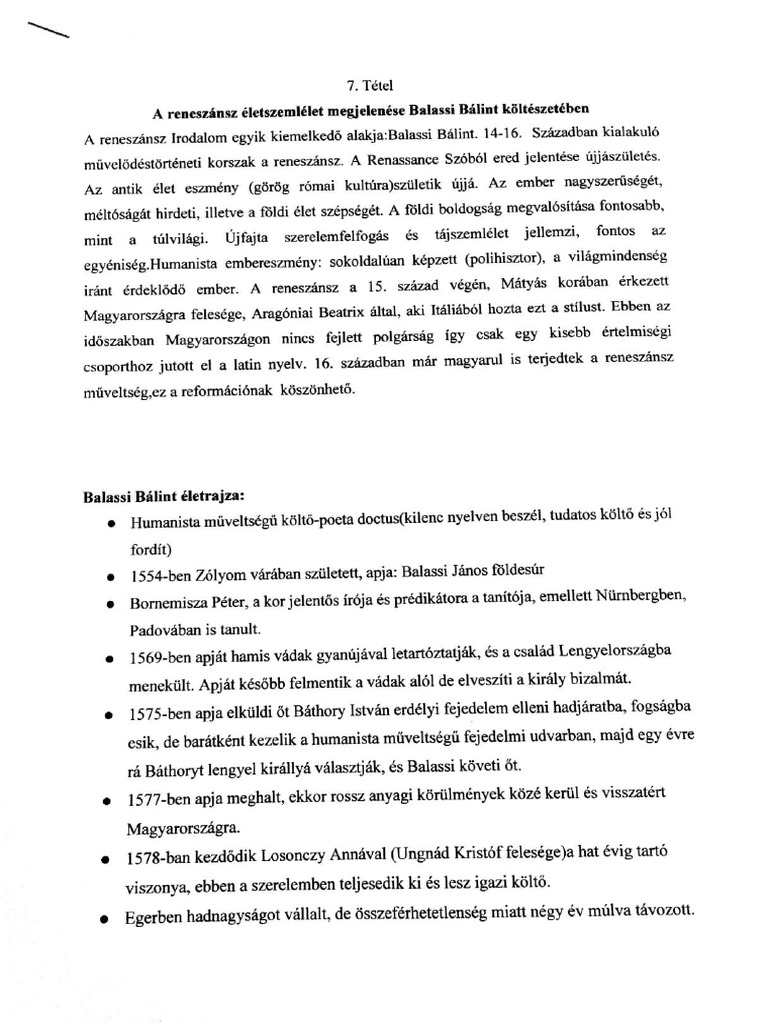 Balassi | PDF