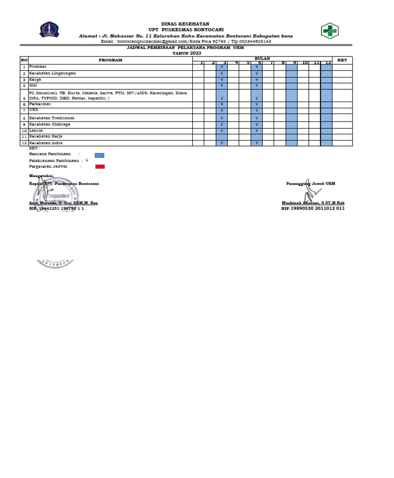 2.4.1 Ep A D1 JADWAL PEMBINAAN UKM | PDF