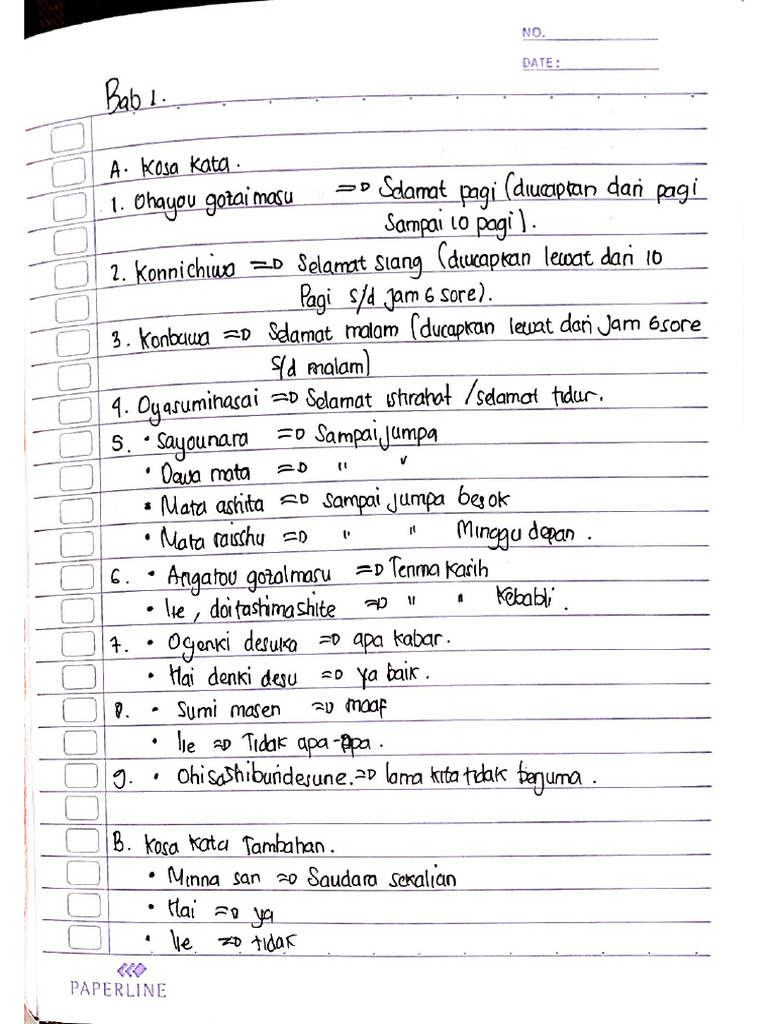 Catt B Jepang Novisra Auliya Darma X Mipa 2 | PDF