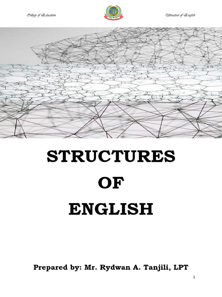Module 1 - Structure of English | PDF | Verb | Pronoun