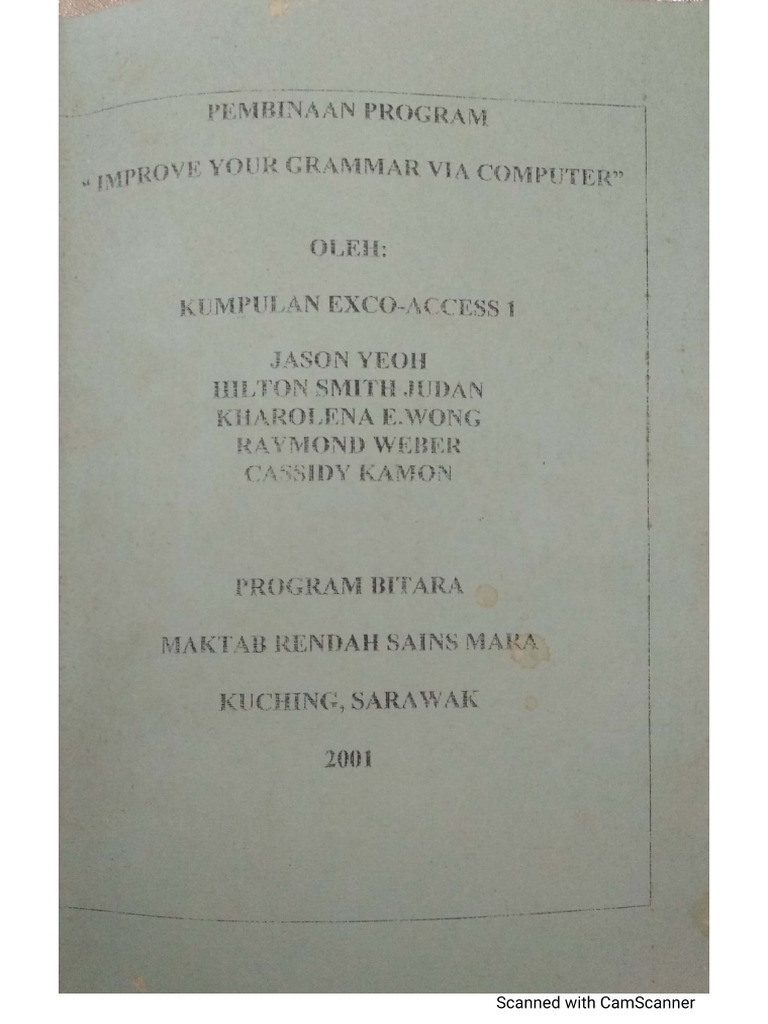 Projek Bitara MRSM 2001 | PDF