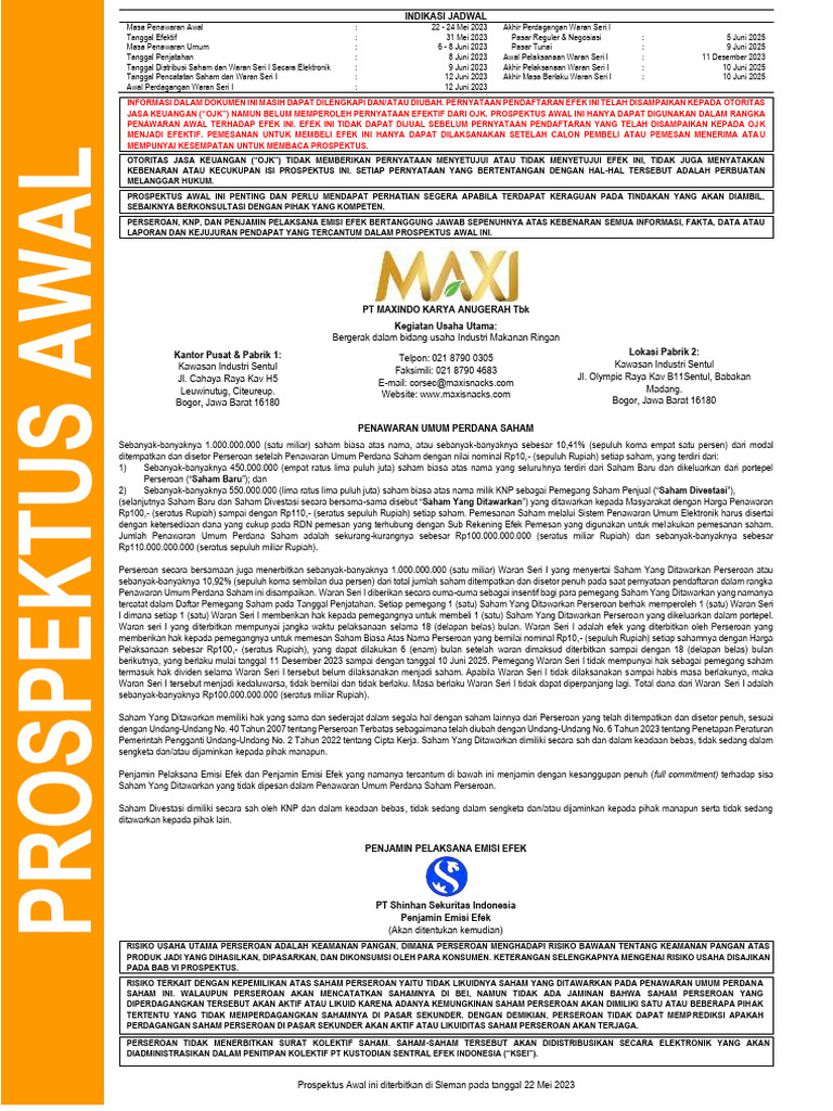 Prospektus MAXI | PDF