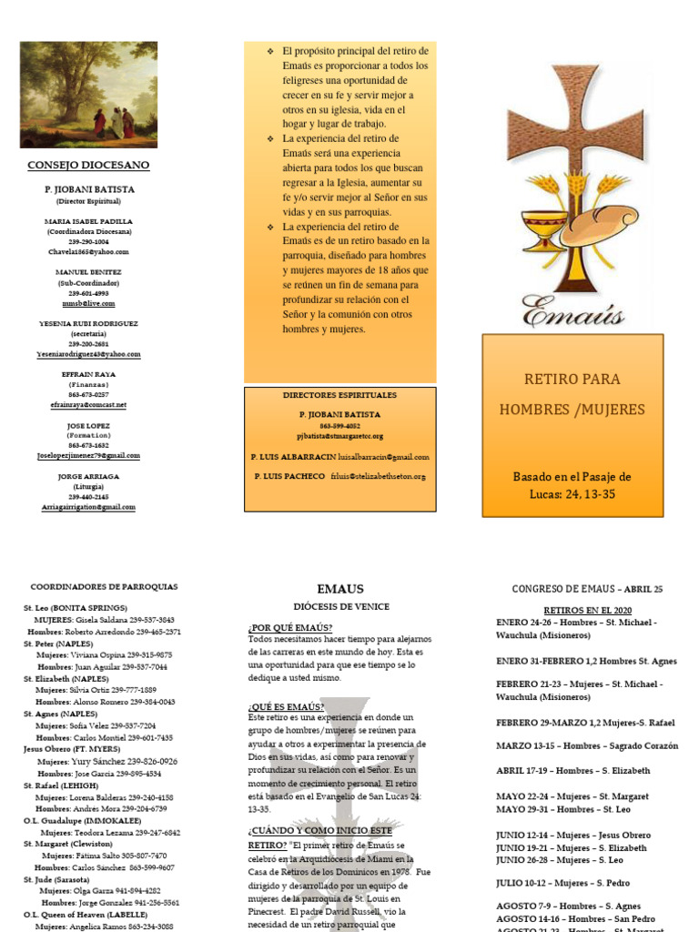 Emaus 2020 Triptic | PDF