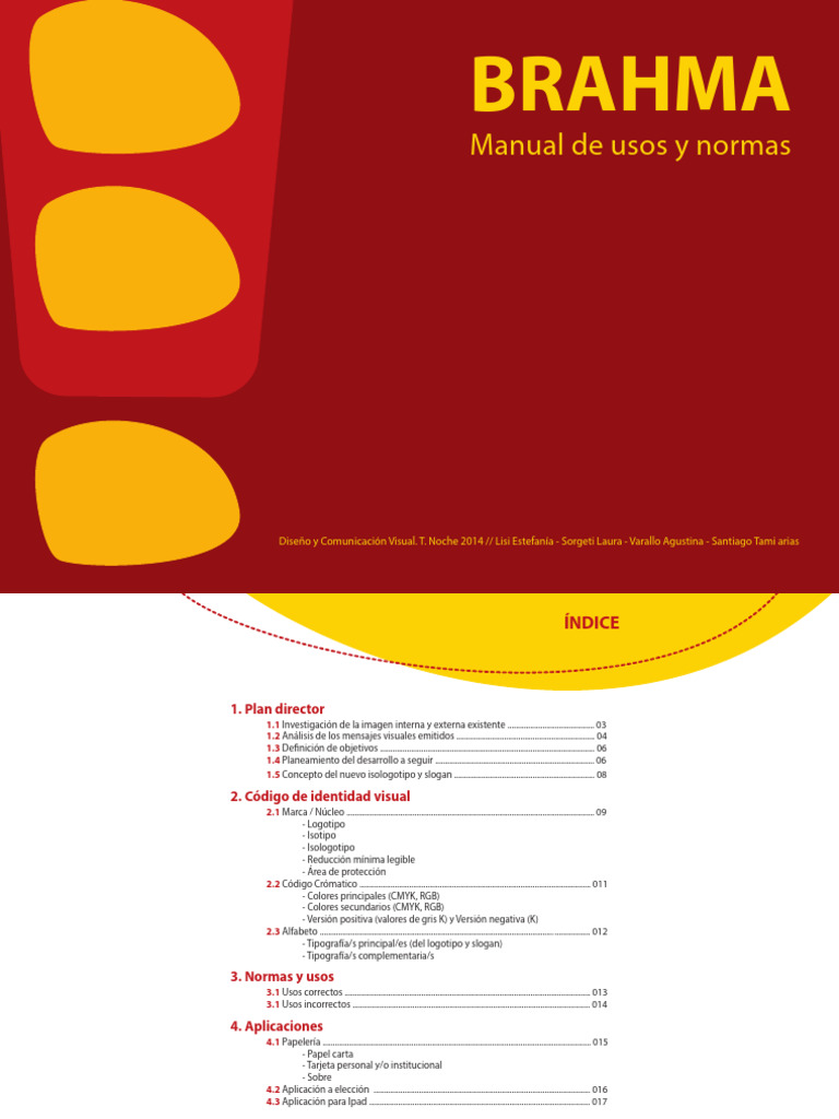 Manual de Identidad Visual Brahma | PDF | Marca | Cerveza